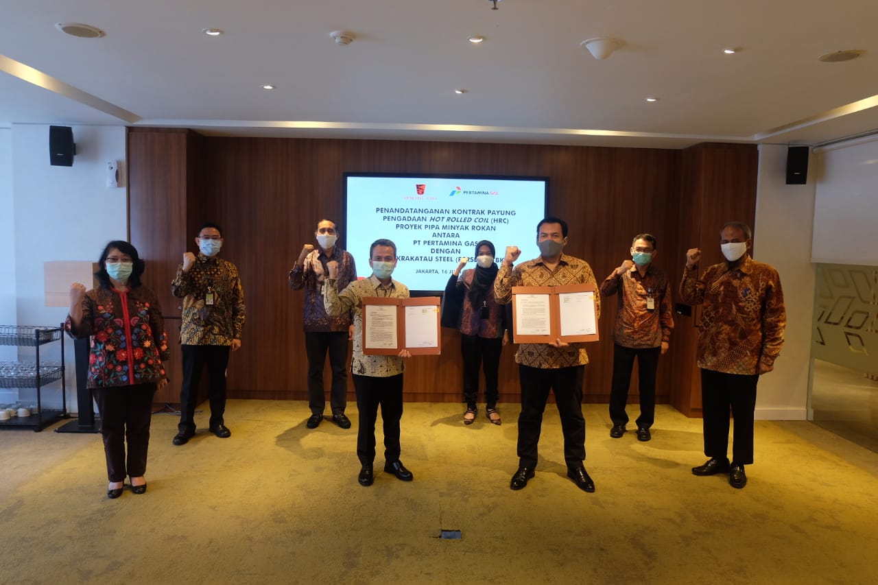 Pertagas dan Krakatau Steel Sinergi Penggunaan Material Pipa Minyak Blok Rokan - WartaBromo