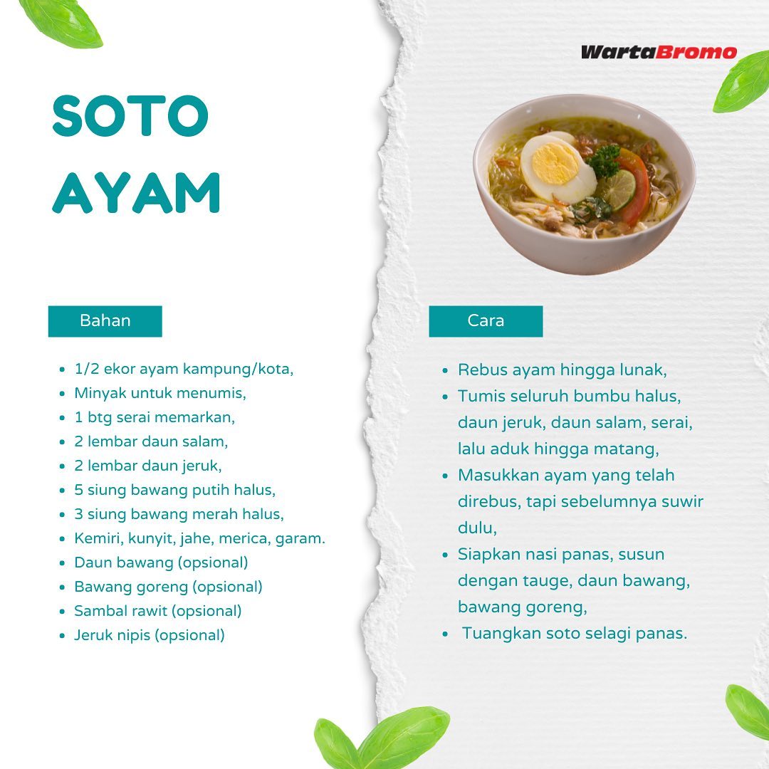 Menu Buka Puasa Minim Minyak, Soto Ayam Sederhana dan Es Semangka ...