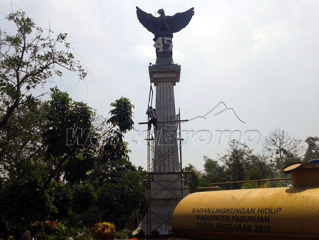 Bertahun-tahun Terabaikan, Tugu Garuda 45 Pandaan Mulai Mendapat Perhatian - WartaBromo